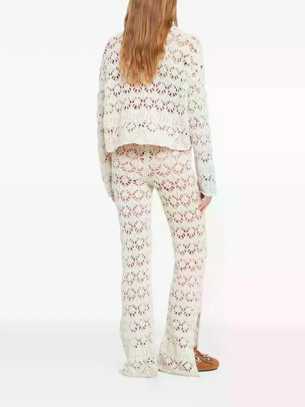 Alanui Lagoon Romance Buttoned Cardigan - Neutrals