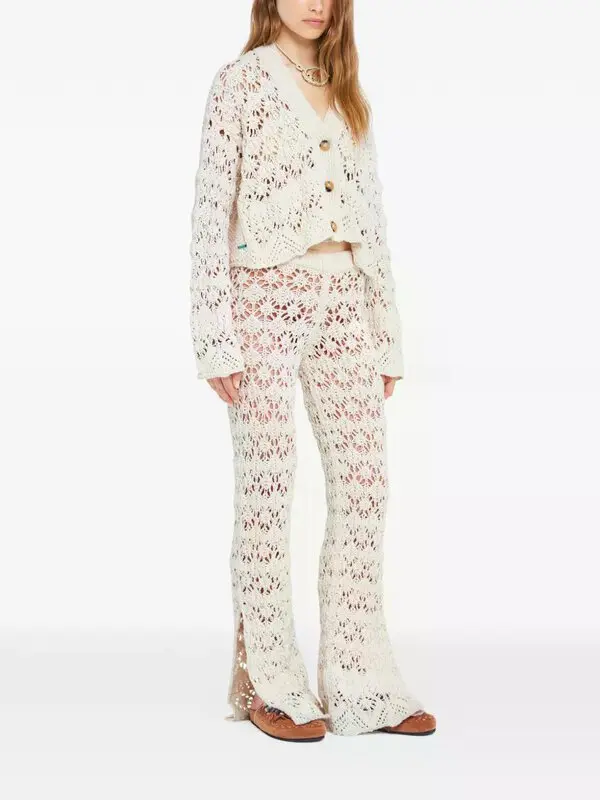 Alanui Lagoon Romance Buttoned Cardigan - Neutrals