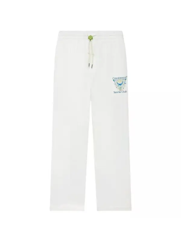 Casablanca Tennis Club Icon Pintuck Jogger - White