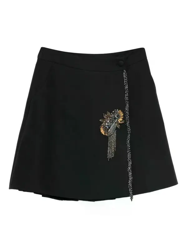 Dice Kayek Crystal-embellished Skirt