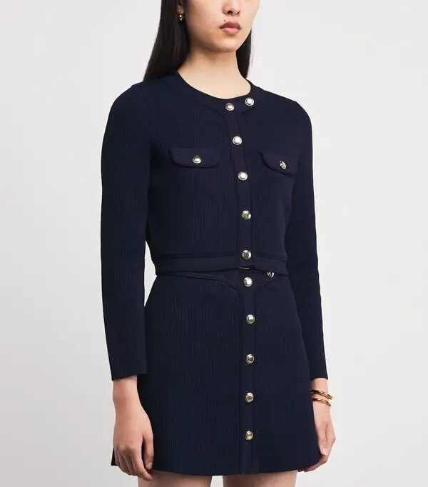 Sandro Wool Cropped Cardigan