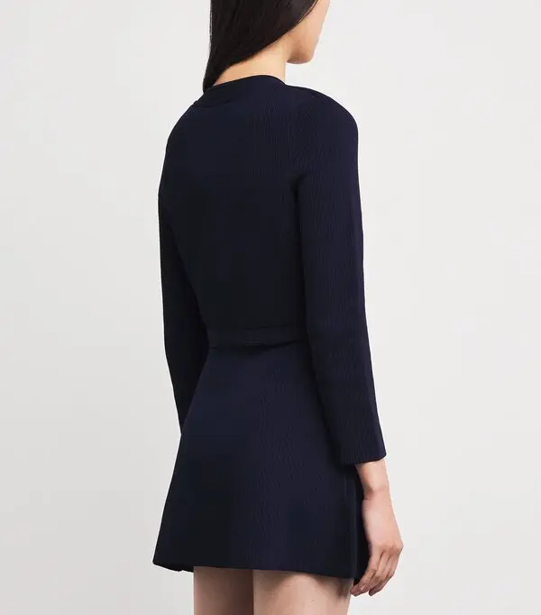 Sandro Wool Cropped Cardigan