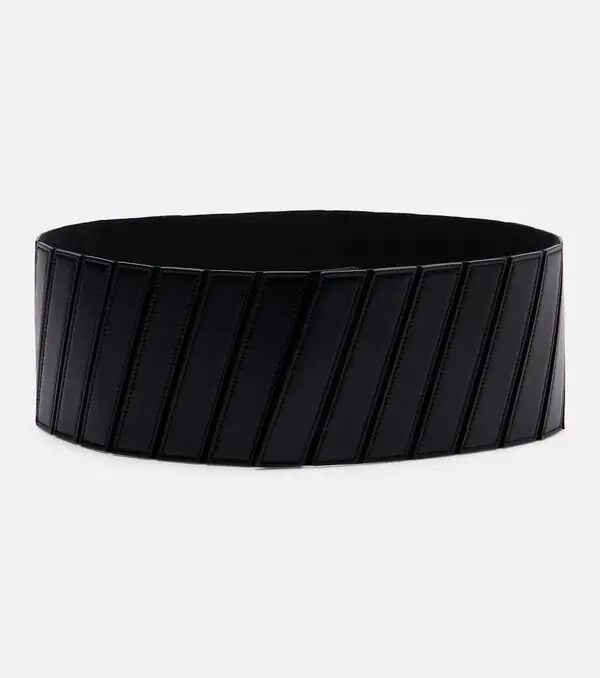 Alaïa Leather Belt - Black