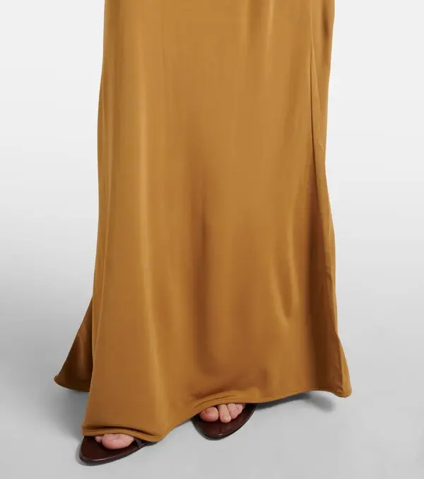 Christopher Esber Sèpienne Lace And Suede Gown - Multicoloured