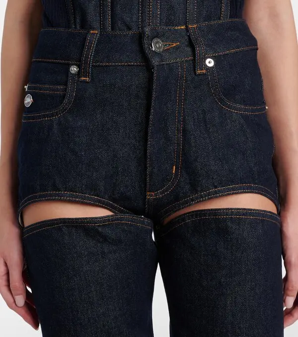 JEAN PAUL GAULTIER Cutout Straight Jeans
