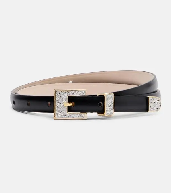 DEHANCHE Déhanche Lotti Leather Belt - Black
