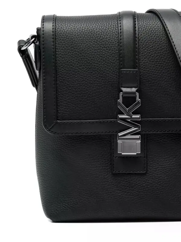 Michael Kors Logo-lock Leather Messenger Bag