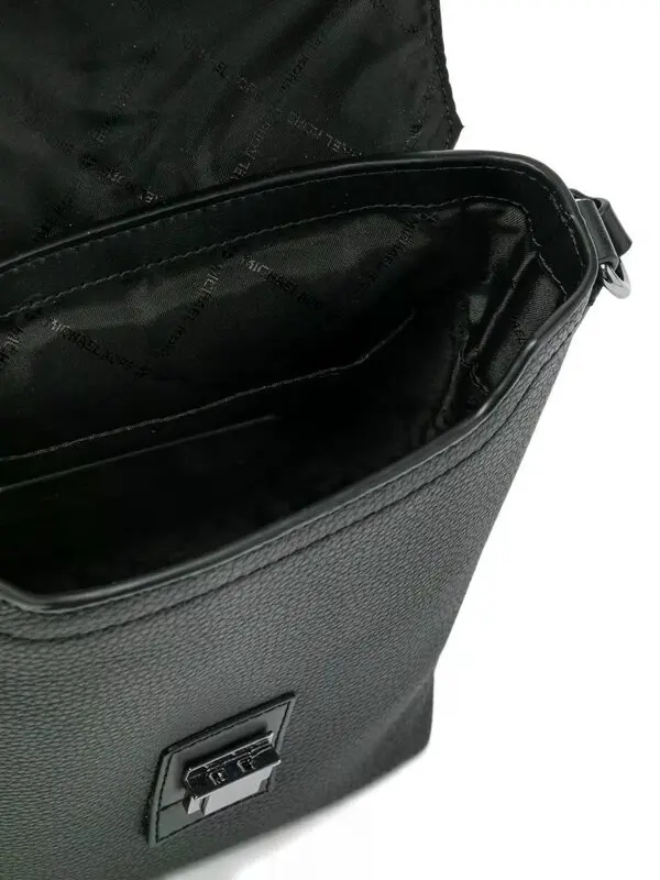 Michael Kors Logo-lock Leather Messenger Bag