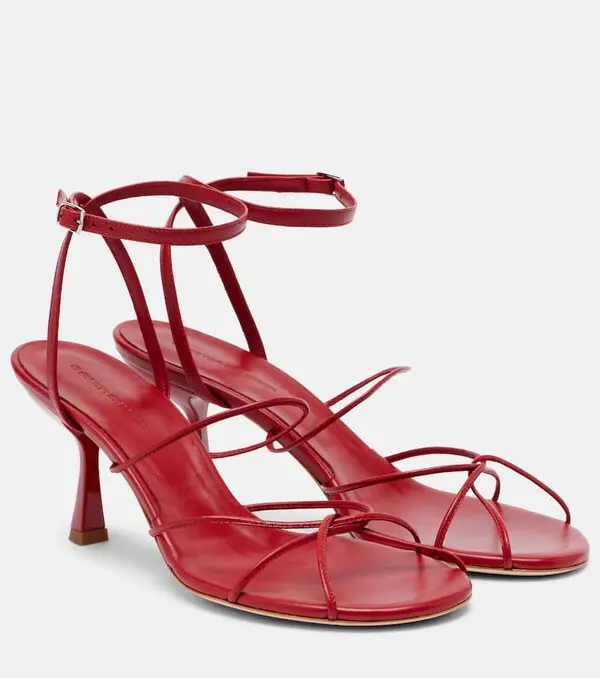 Christopher Esber Blaze Leather Sandals - Red