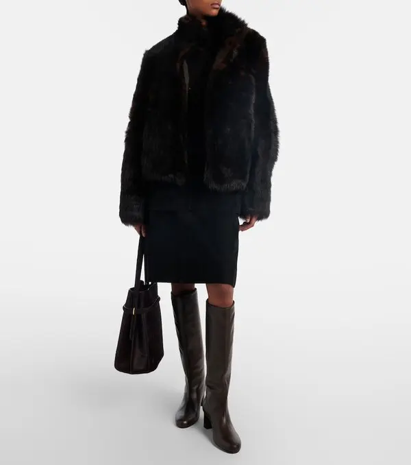 TOTEME Downtown Leather Knee-high Boots - Brown