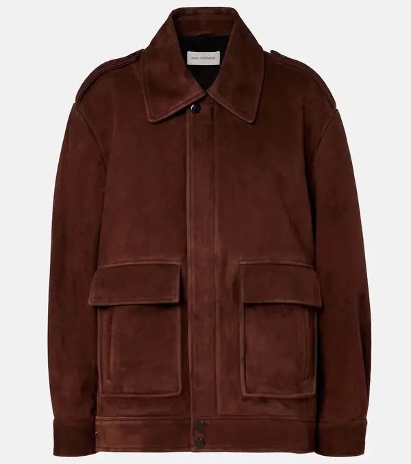 Nour Hammour Drey Suede Field Jacket