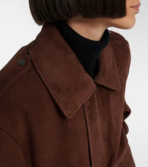 Nour Hammour Drey Suede Field Jacket