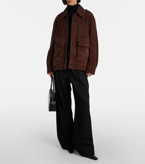 Nour Hammour Drey Suede Field Jacket