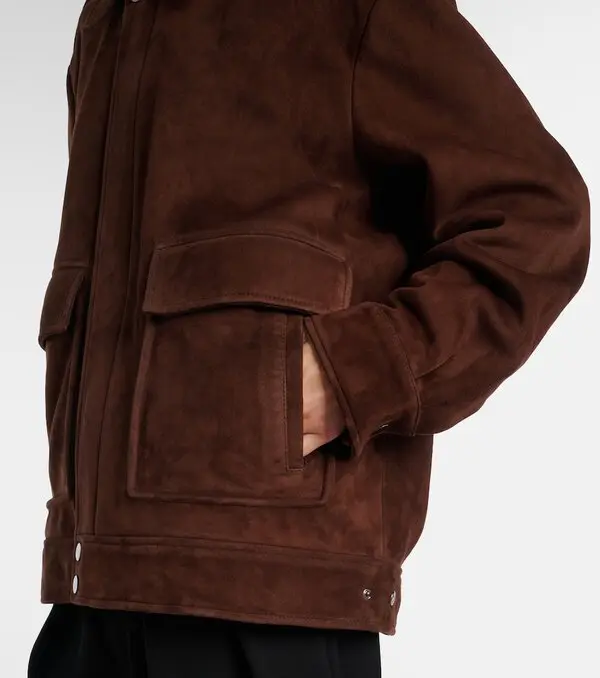 Nour Hammour Drey Suede Field Jacket