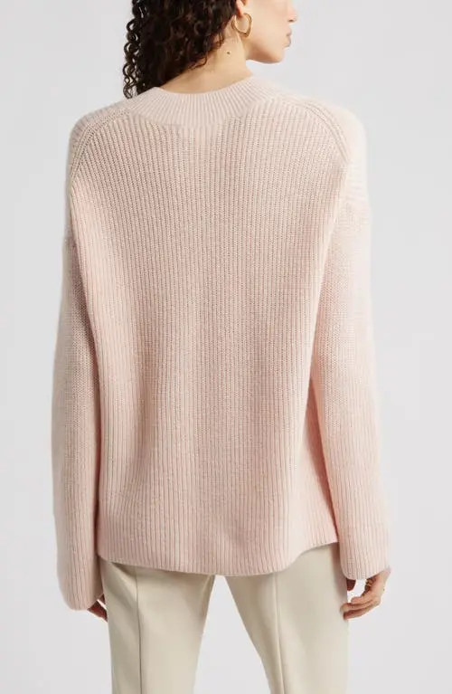 Nordstrom Relaxed Fit Wool & Cashmere Sweater - Pink Wisp