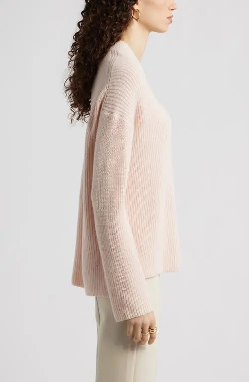 Nordstrom Relaxed Fit Wool & Cashmere Sweater - Pink Wisp