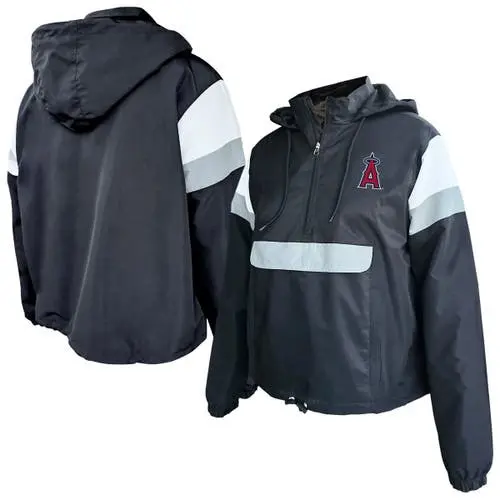 Profile Los Angeles Angels Anorak Hoodie Quarter-zip Pullover