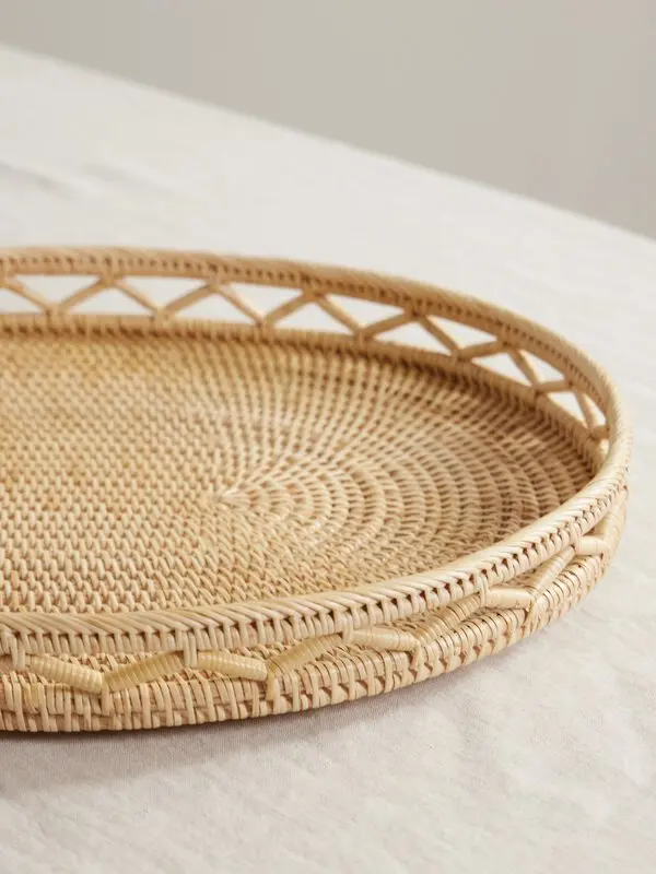 CABANA Sabbia Medium Rattan Tray - Brown