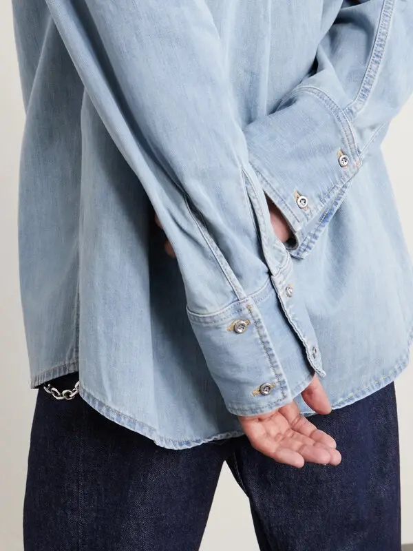 424 Hoorsenbuhs Two-tone Denim Shirt