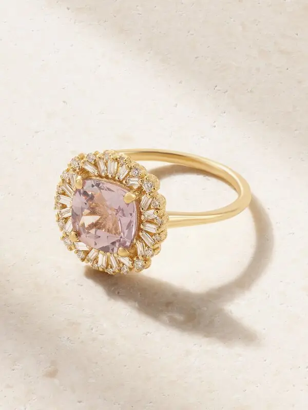 SUZANNE KALAN 18-karat Gold, Sapphire And Diamond Ring - Purple