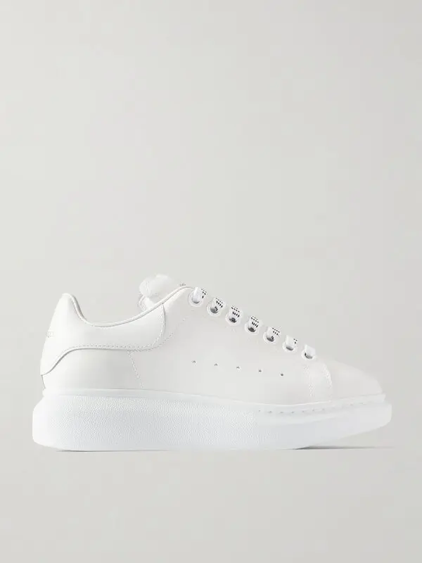 Alexander McQueen Leather Exaggerated-sole Sneakers