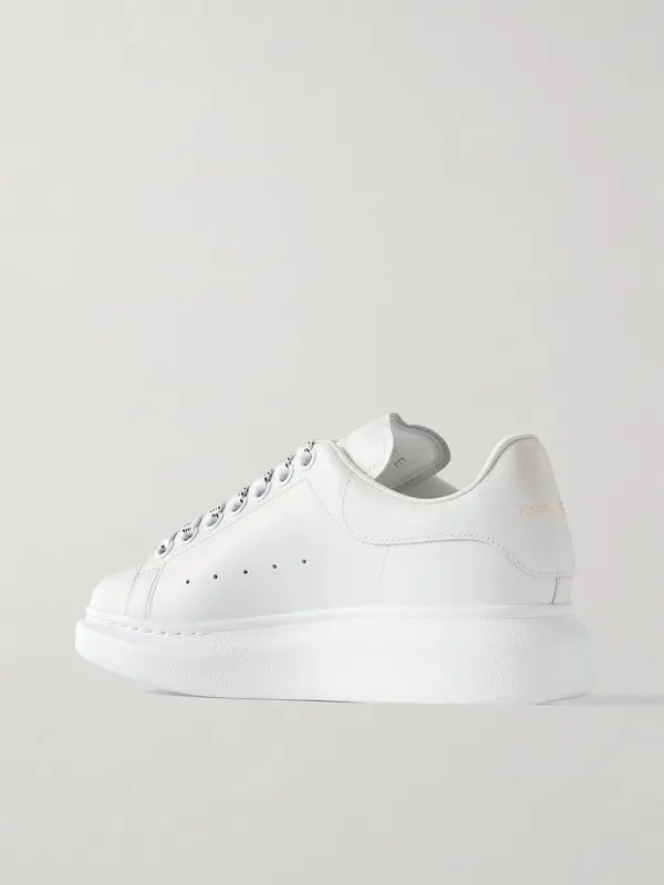 Alexander McQueen Leather Exaggerated-sole Sneakers