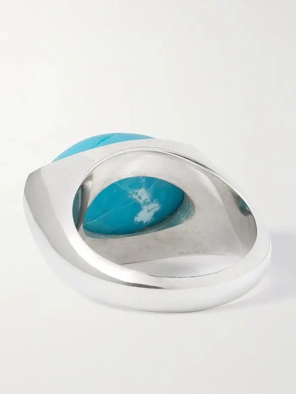 LOREN STEWART Orb Sterling Silver And Ring - Blue