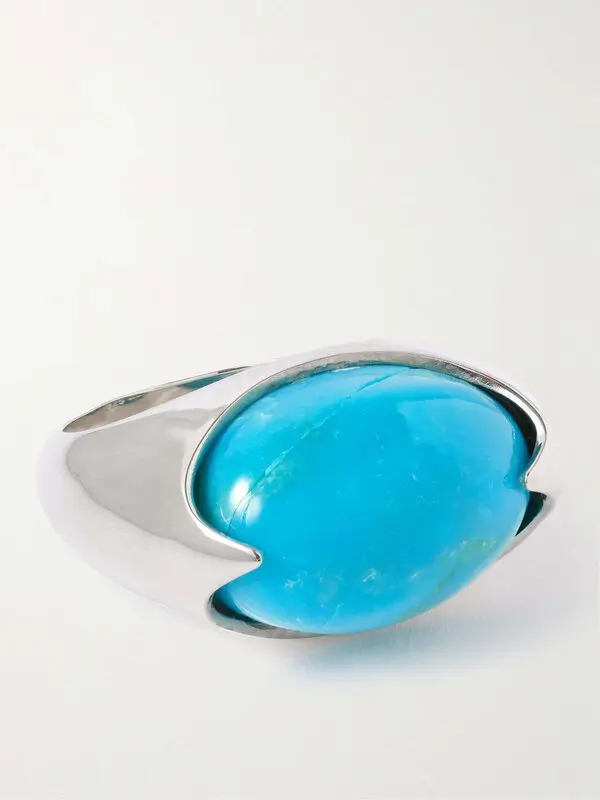 LOREN STEWART Orb Sterling Silver And Ring - Turquoise