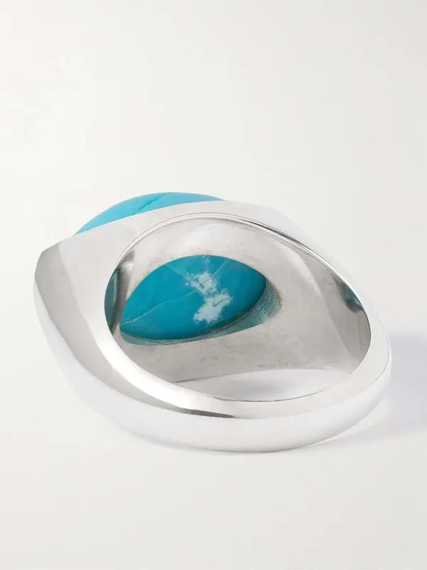 LOREN STEWART Orb Sterling Silver And Ring - Turquoise