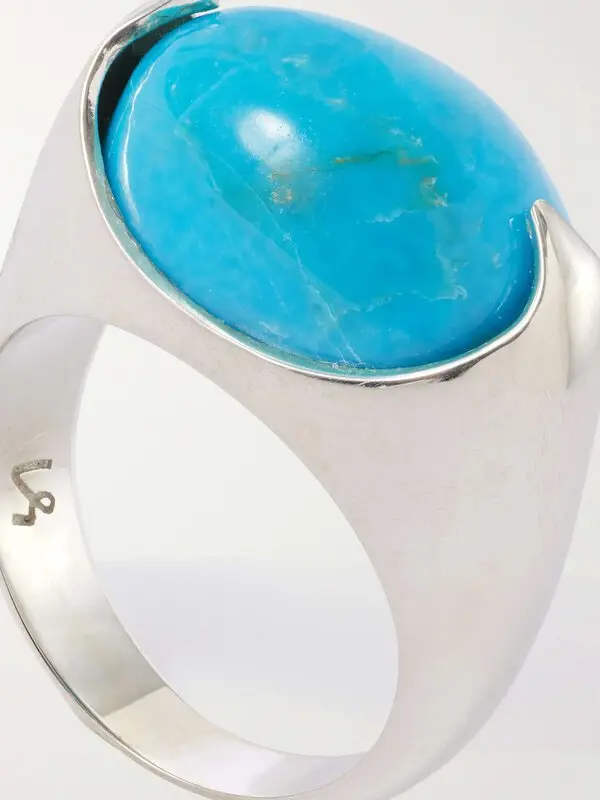 LOREN STEWART Orb Sterling Silver And Ring - Turquoise