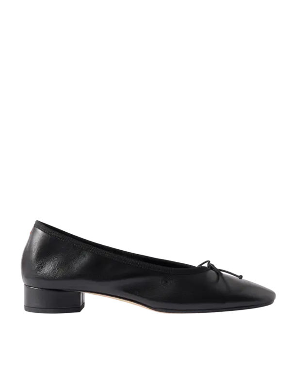 AeydĒ Onda Bow-detailed Leather Pumps - Black