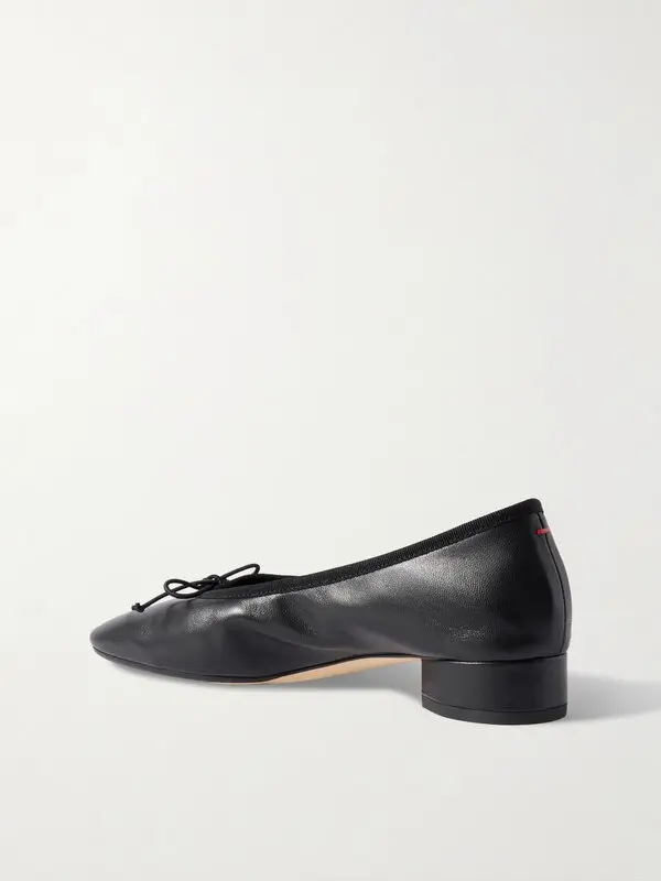 AeydĒ Onda Bow-detailed Leather Pumps - Black