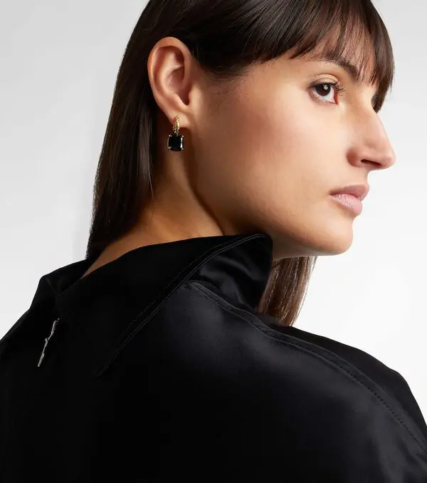 David Yurman Marbella Drop Earrings With Onyx