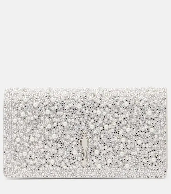 CHRISTIAN LOUBOUTIN Bettina Embellished Leather Clutch