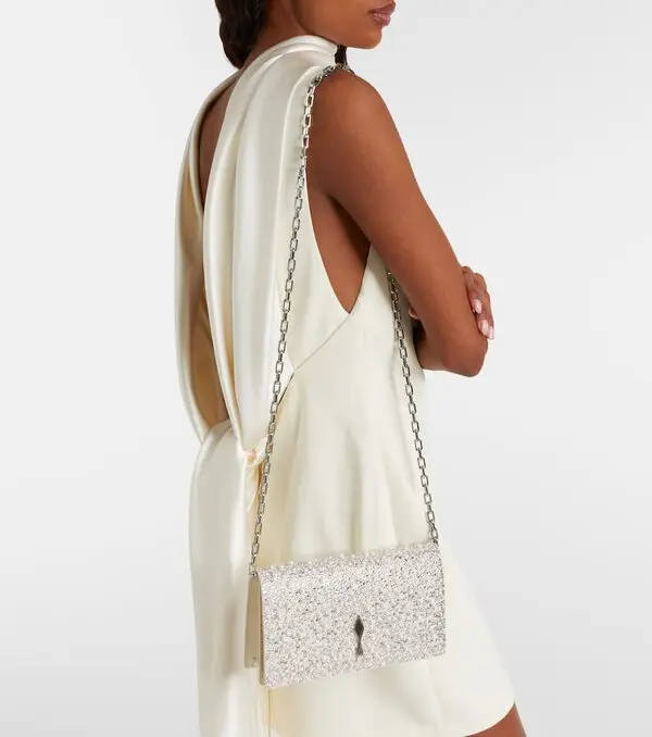 CHRISTIAN LOUBOUTIN Bettina Embellished Leather Clutch