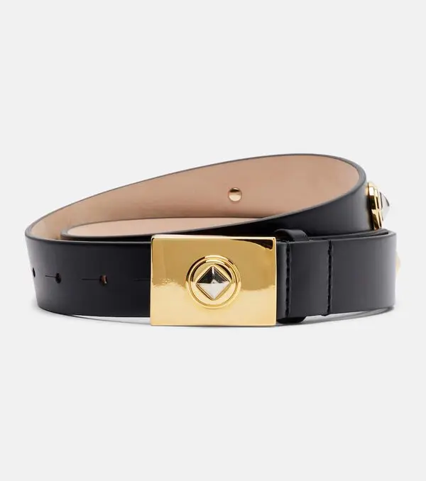 DEHANCHE Medora Studded Leather Belt