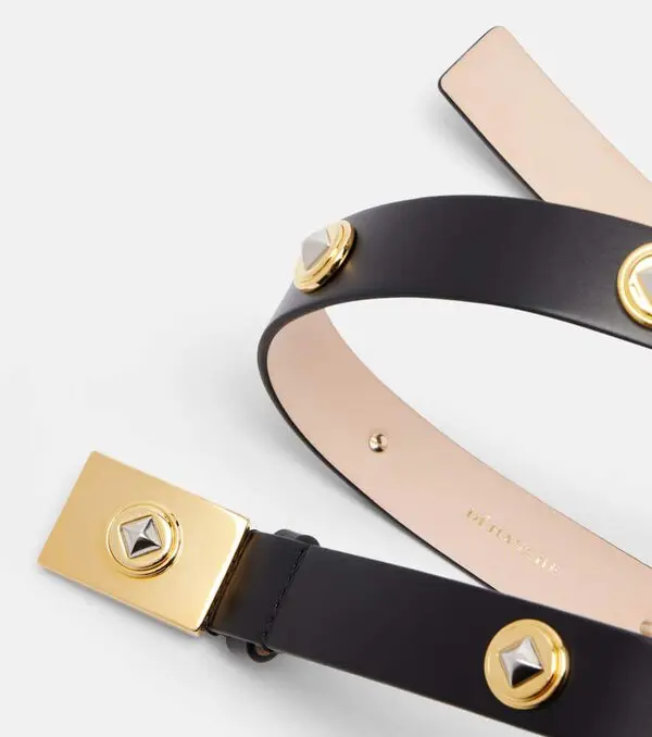 DEHANCHE Medora Studded Leather Belt
