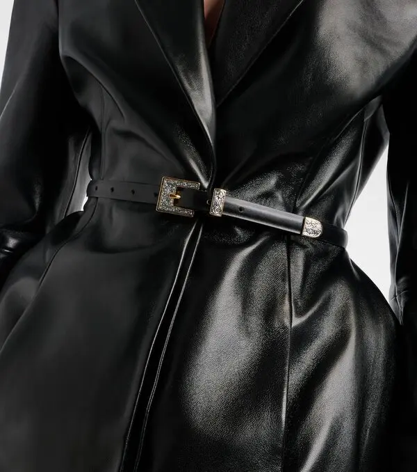 DEHANCHE Lotti Leather Belt - Black