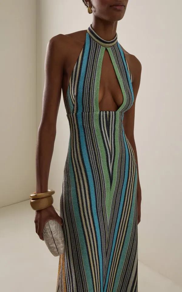 Missoni Knit Maxi Halter Dress