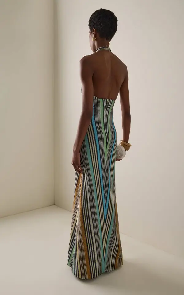 Missoni Knit Maxi Halter Dress