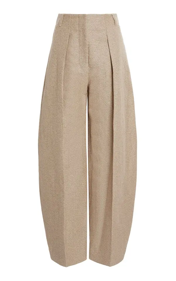 Jacquemus The Ovalo Cotton Trousers - Neutral