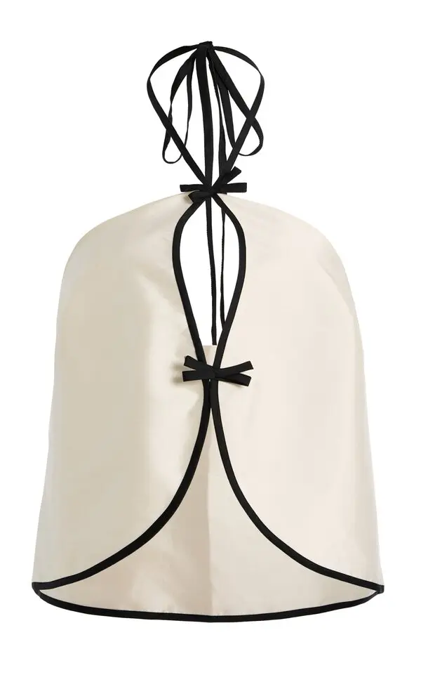 MARLIES GRACE Exclusive Celeste Taffeta Halter Top - Black,white