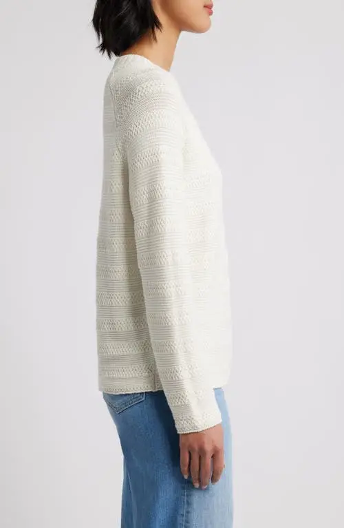 Caslon Stripe Lightweight Mix Stitch Sweater