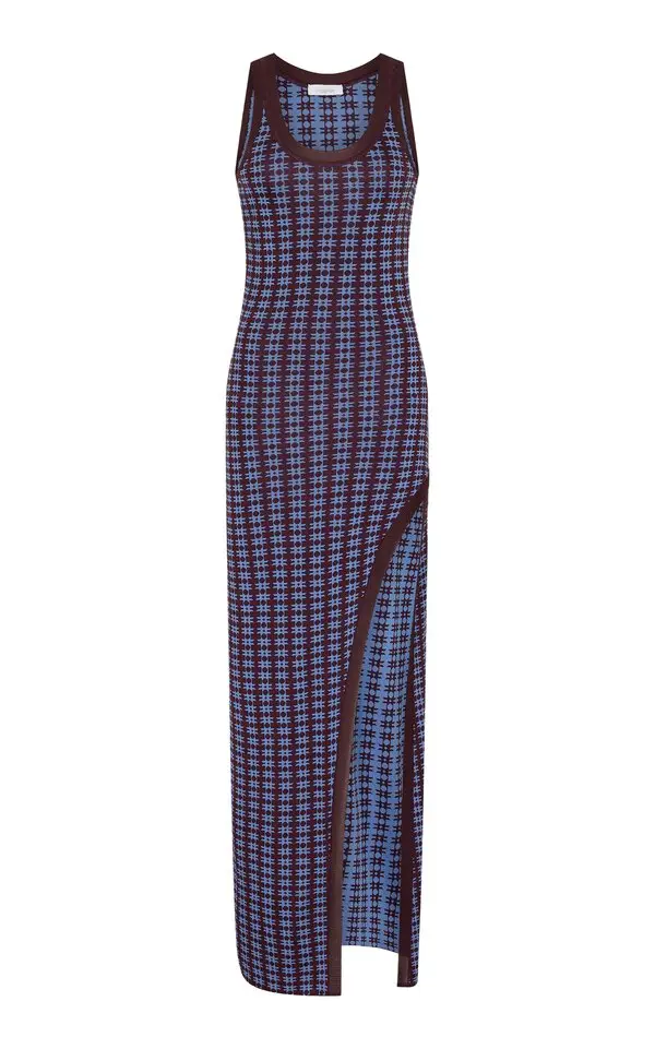 Rabanne Jacquard Knit Maxi Dress