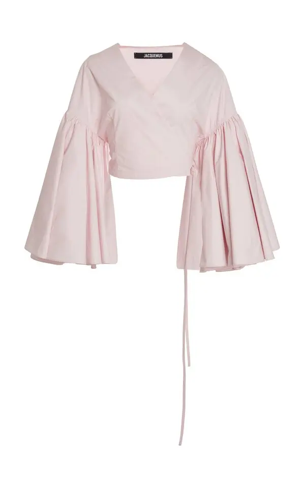 Jacquemus The Paysan Wrap Top - Pink