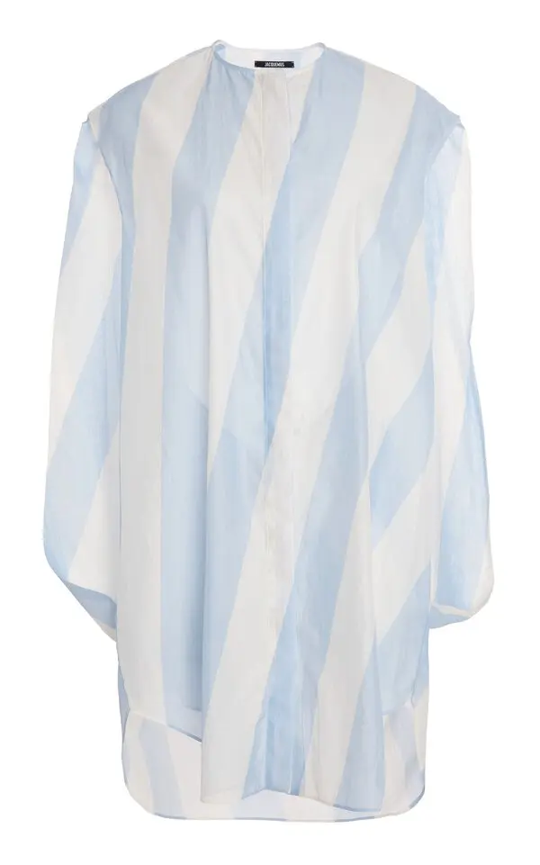 Jacquemus The Berlingot Cotton-blend Dress - Stripe