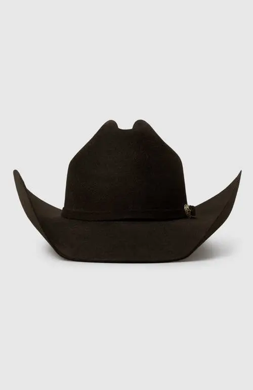 MANELA Range Wool Felt Cowboy Hat - Brown