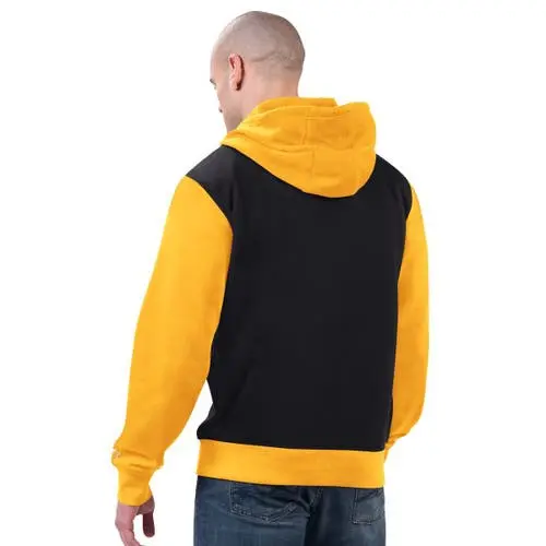 STARTER Pittsburgh Steelers Thursday Night Gridiron Full-zip Hoodie - Black