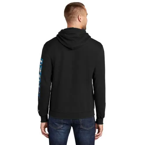 STARTER Detroit Lions Wordmark Logo Pullover Hoodie