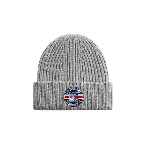 Kith X New Era New York Rangers Centennial Knit Beanie - Grey